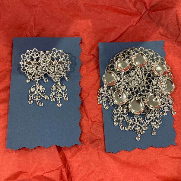 Asny Lovely Traditional Norwegian Sølje Style Antique Silver Plated ...