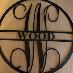 Last Name Metal Signs Personalized Metal Sign Custom Last Name Sign ...