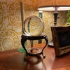 SPHERE & WOODEN STAND Large Gazing Crystal, Magic Scrying Orb ...