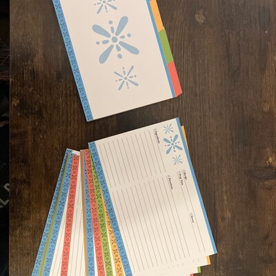 Blue Flower Bookplate Set 12 Stickers - Etsy