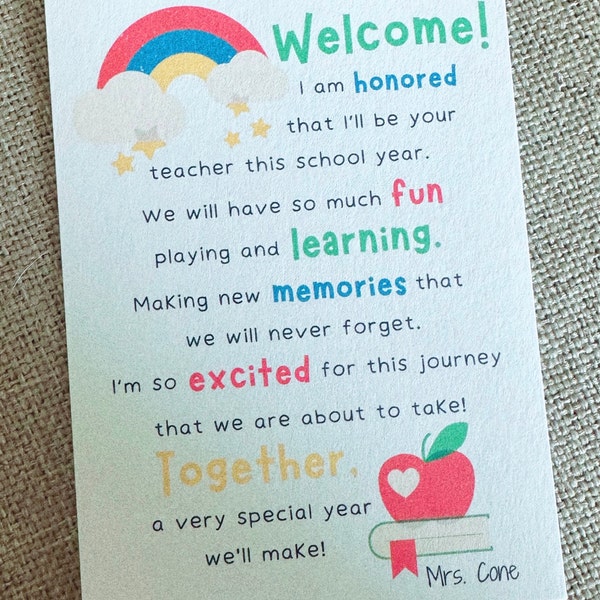 Printable End of School Year Letter for Student, Preschool Teacher to ...