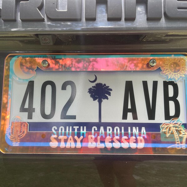 Custom Engraved License Plate Frame (single Plate) - Etsy