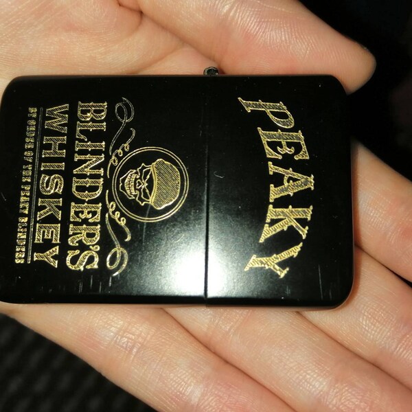 Peaky Blinders Skull Solid Brass Lighter in Black & Gift Tin- FREE ...
