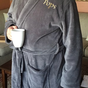 Monogrammed Robe Personalized Robe Custom Embroidered Robe Plush Luxury ...