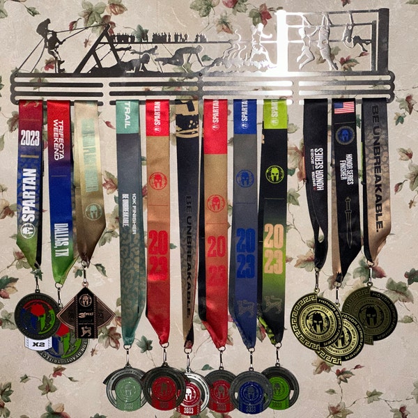 Obstacle Course - Allied Medal Hanger Holder Display Rack - Etsy