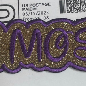 Custom Name Patch Personalized Name Patch Iron-on Patch Kids Sparkly ...