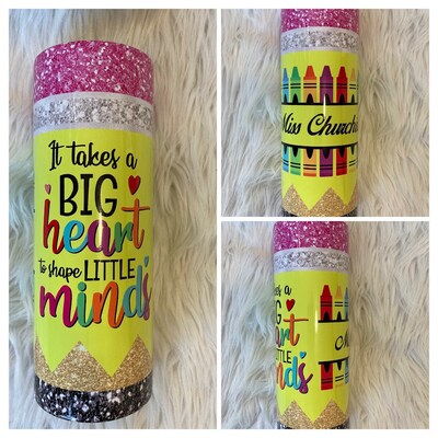 Teacher 20 Oz Skinny Tumbler Bundle, Teacher Life Back to School ...