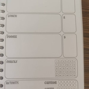 Printable Optavia 5-1 Food Diary / Weight Loss Journal / Digital ...