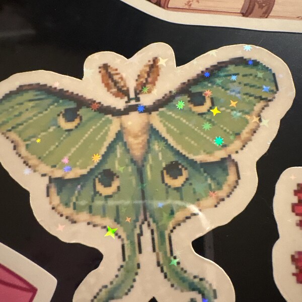 Kawaii Pixel Art Axolotl Vinyl Stickers Cute 8 Bit Marine Animals Sea ...