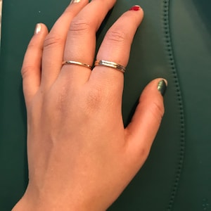 14K Gold Filled Stacking Ring, Single Stackable Ring, Hammered Stacking ...