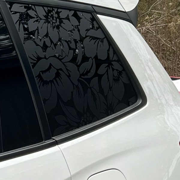Floral Flower Print Rear Window Decals Fit Jeep Wrangler Unlimited 2dr ...