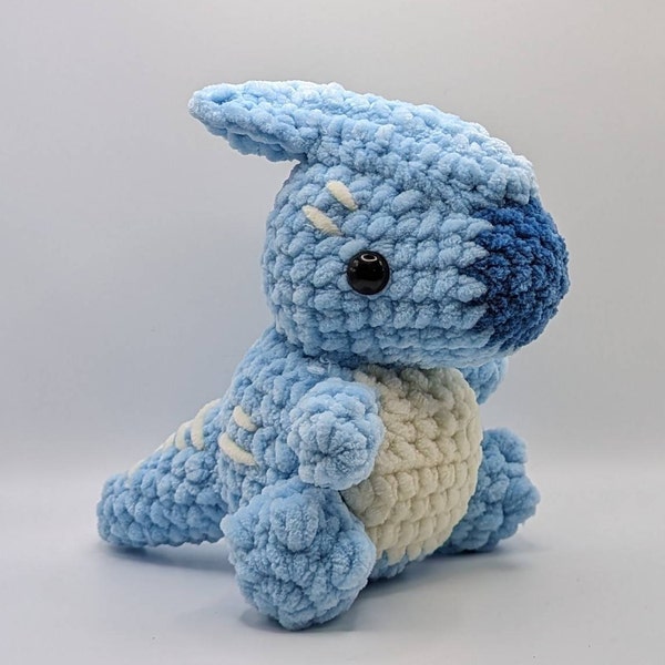 Parasaurolophus Crochet Pattern (PDF) Dinosaur Amigurumi, Crochet Dino ...