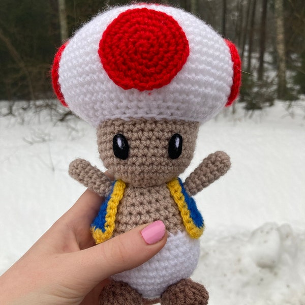 CROCHET PATTERN - Toad Super Mario Bros - PDF File- English, French - Etsy