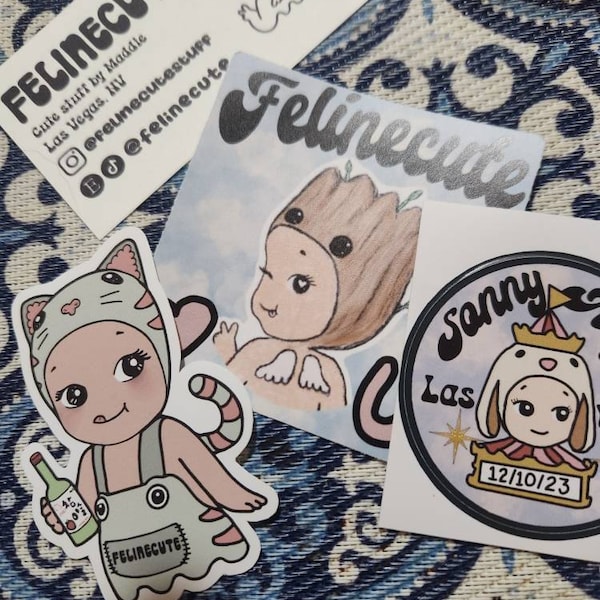 Soju Baby Cat Sticker Angel Vinyl - Etsy