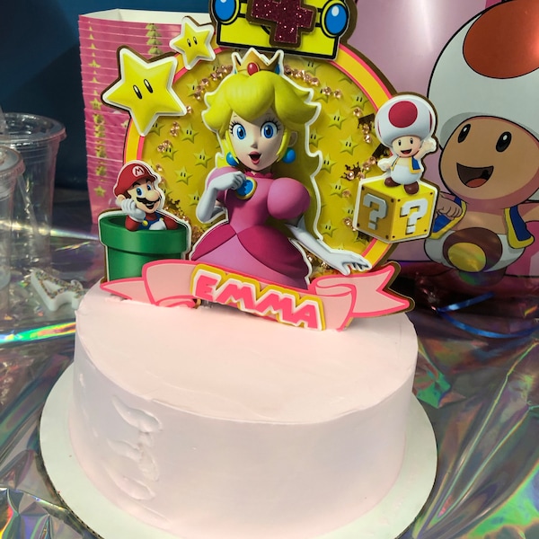 Princess Peach Cake Topper - Etsy