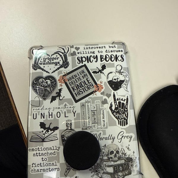 Kindle Insert for Clear Case, Dark Romance Smut Book Theme, Kindle Skin ...