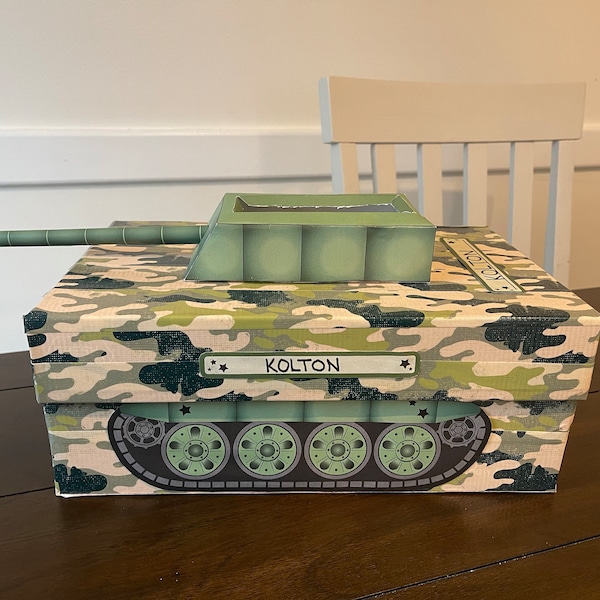 Tank Valentine Box Kit | DIY Printable Box Decor Kit for Valentine's ...