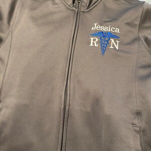 Nephrology Nurse Jacket Dialysis Nurse Jacket Hemodialysis RN Zip ...