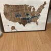 Rustic USA Map, Travel Gift, United States Travel Map, Wall Art, DIY ...