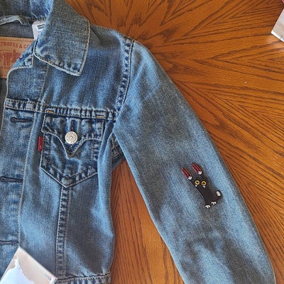 Black Cat Patches Iron on Patches Cat Iron on Patch Patches for Jackets Embroidery Patch Patch ...