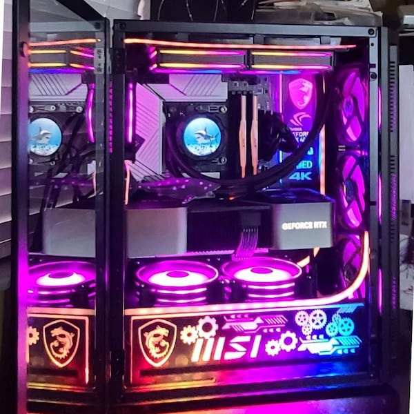 Custom Pc Plate, Gaming Computer Custom RGB Psu Cover Plate, PSU Shroud ...
