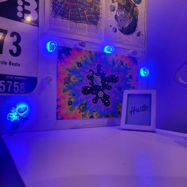 Retro Video Games Wall Decor, Megaman Led Lights Inspired, Nerd Gift ...