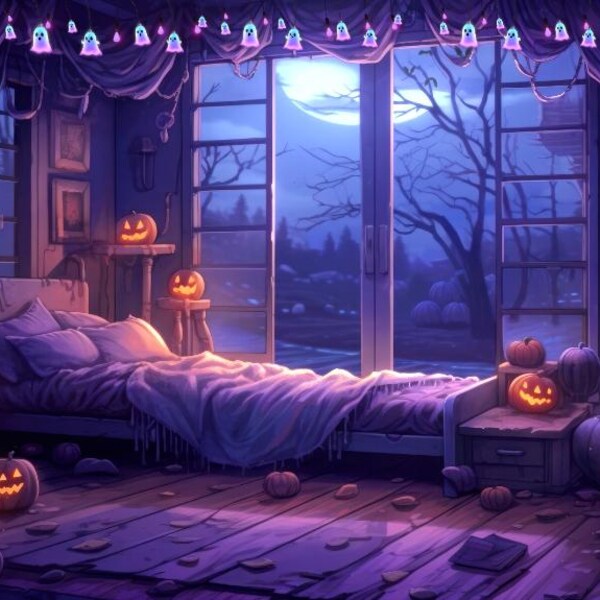 Vtuber Animated Background for Twitch, Pastel Cozy Underwater Room ...