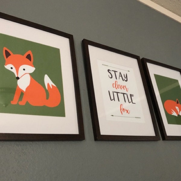 Stay Clever Little Fox, Tribal Nursery, Fox Nursery, Woodland Nursery ...