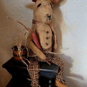 Primitive Standing Bunny Ottis PATTERN - Etsy