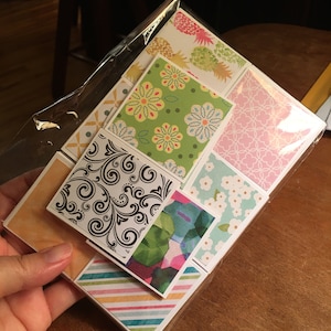50 Mini Note Cards - 2x2 Blank Lunch Box Notes - Small Tiny Note Card ...