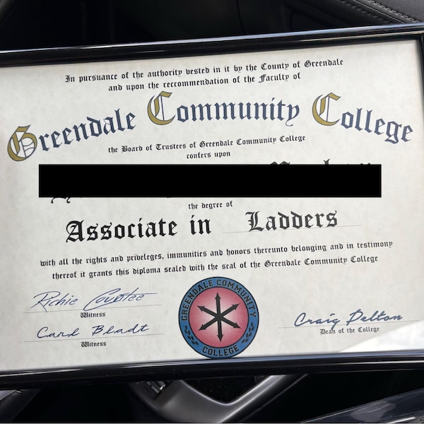 Greendale Community College Graduation Certificate NBC Community ...