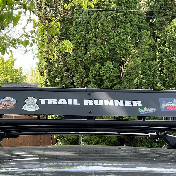 Trail Runner - Vinyl Decal Sticker - Running 5K 10K 13.1 26.2 Marathon ...