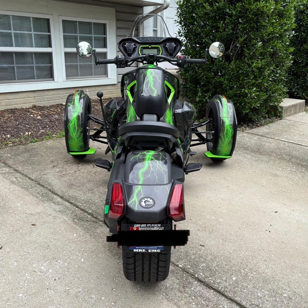 Racing Stripes Ryker Motorcycle Custom Vinyl Decal Personalize Your ...