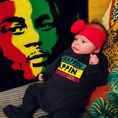 REGGAE Baby Sleepsuit New Funny Rasta Music Romper Outfit Unique ...