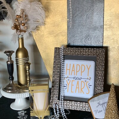 New Years Eve Party Photo Booth Props Printable Download Instant DIY ...
