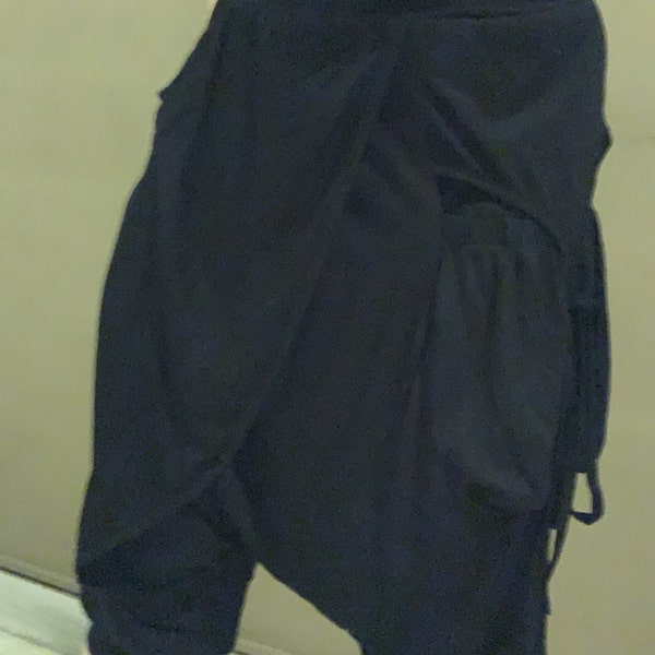 NEW Sexy Stylish Unique Shorts / Black Viscose Pants / Extravagant ...