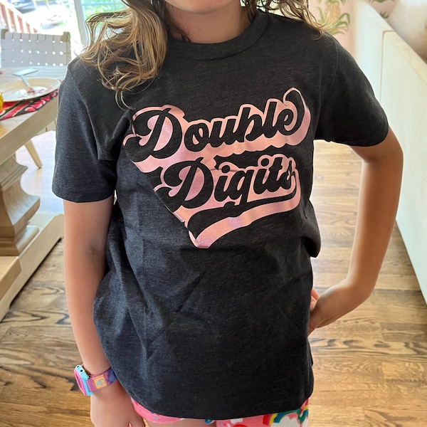 10th Birthday Shirt, Double Digit Girls Birthday, Double Digits ...