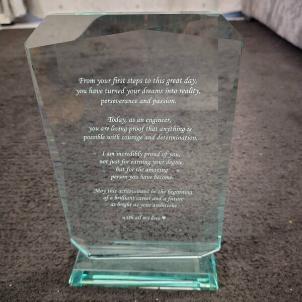 Personalised Engraved Trophy Plate, Metal Engraved Plate Personalised ...