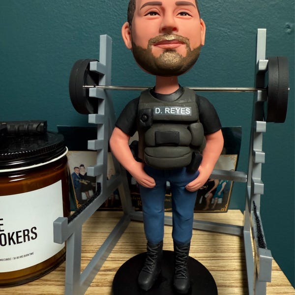 Personalized Police Chief Figurine, Custom Bobblehead for Police ...