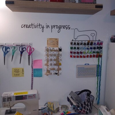 Creativity Wall Decal, Inspiring Artistic Quote, Art and Craft Room ...