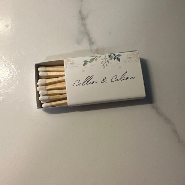 Custom Matches - Wedding Favors for Guests in Bulk - Bridal Shower ...