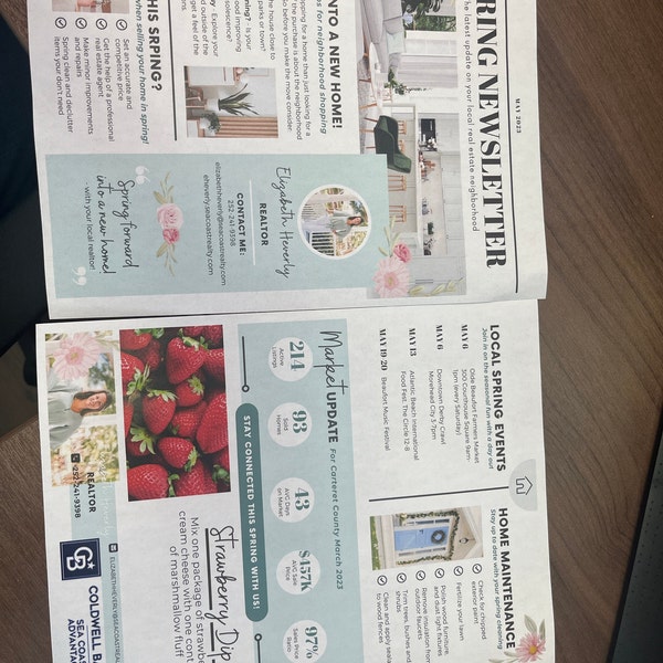 Real Estate Spring Newsletter | Real Estate Marketing | Realtor ...