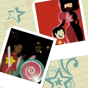 Steven Universe Shield or Full Rose Quartz Cosplay Set Shield, Sword ...