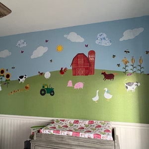 Farm Wall Stickers Decals for Kids Room & Nursery JUMBO SET - Etsy