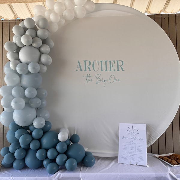 Pacific Balloon Garland Kit With Shades of Blue Slate Blue Dusty Sand ...