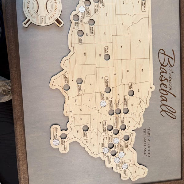 Baseball Stadium Map, Baseball Map, Pro Baseball Stadium Tracker ...