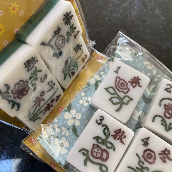 Mahjong Soaps Flower Tiles - Etsy