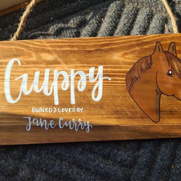 Horizontal Stall Sign - Etsy