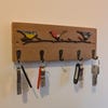Beach Hut Key Rack. Seaside Themed Wall Hooks. Long Thin Key Hooks for ...