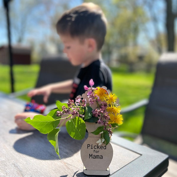 Personalized Picked for Mommy Flower Stand / Dandelion Mommy Stand ...